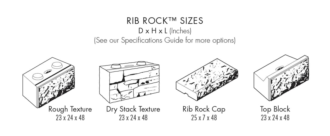 Rib Rock™ Landscape Block